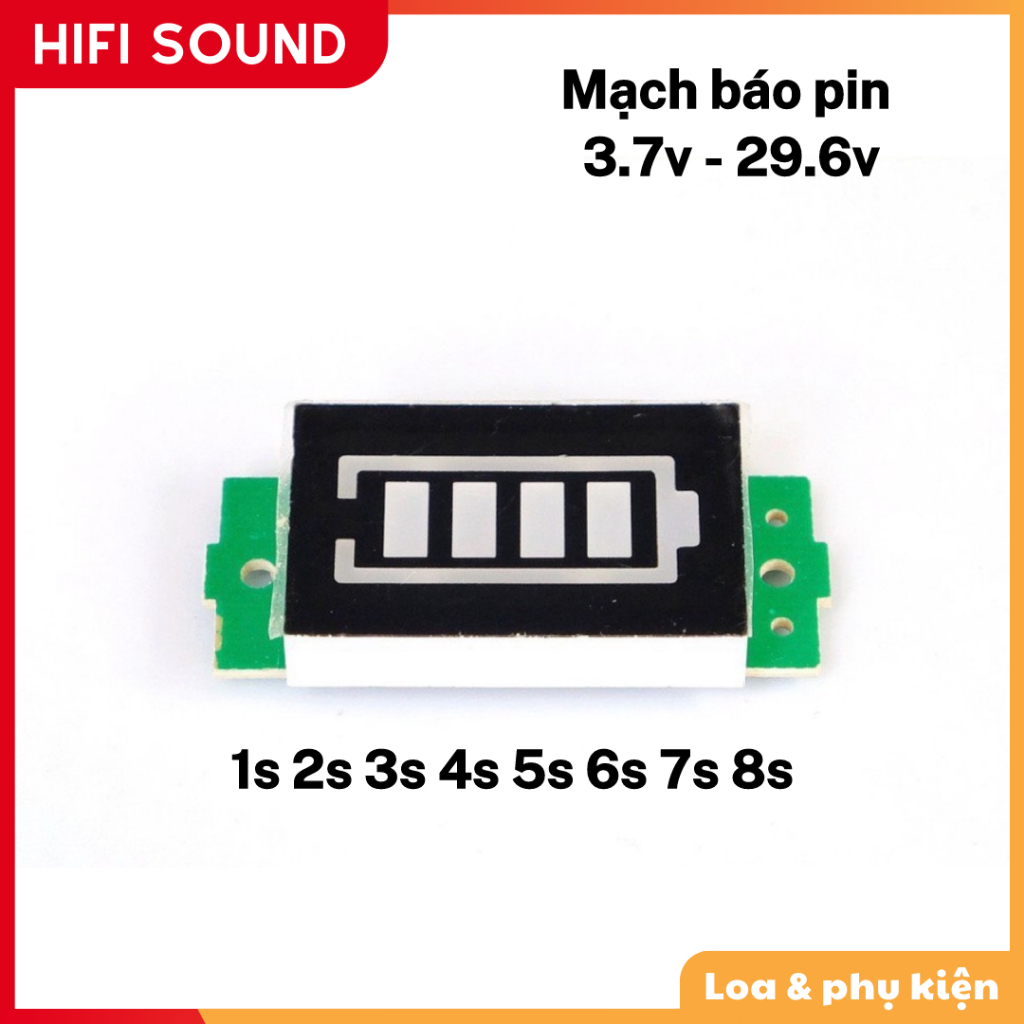 Mạch báo dung lượng pin 1s-8s DC 3.7 - 29.6V | Shopee Việt Nam