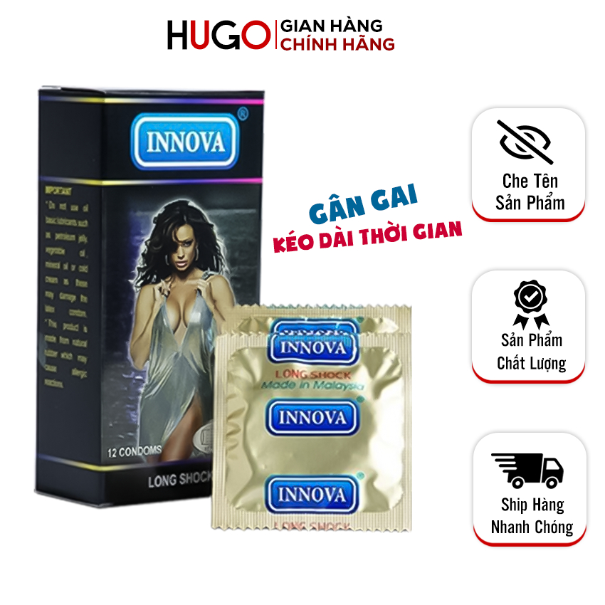 Bao Cao Su KD-TG Innova Long Shock, Bcs Gân Gai, Nhiều Gel Bôi Trơn ...