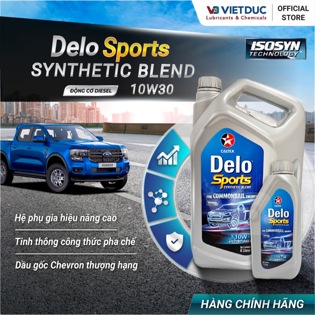 Caltex Delo Sports 10W-30 API CI-4/ JASO - Dầu nhờn động cơ Diesel Bán ...