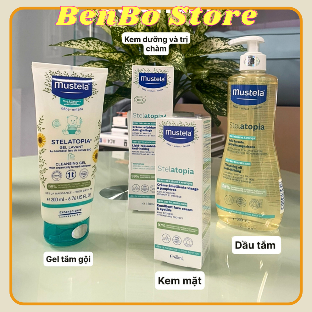 Gel tắm gội Mustela, Kem Dưỡng Da Mặt Và Cơ Thể Cho Trẻ Sơ Sinh & Em Bé ...