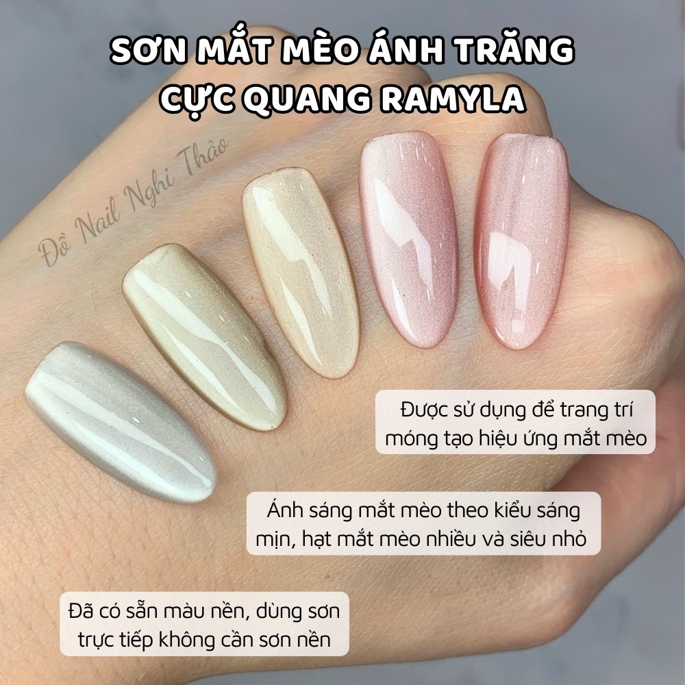 Mắt mèo RAMYLA ánh trăng cực quang 15ml làm móng học nail | Shopee Việt Nam