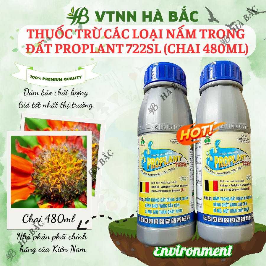Chế phẩm xử lí các loại nấm trong đất PROPLANT 722SL (Chai 480ml) | Shopee Việt Nam