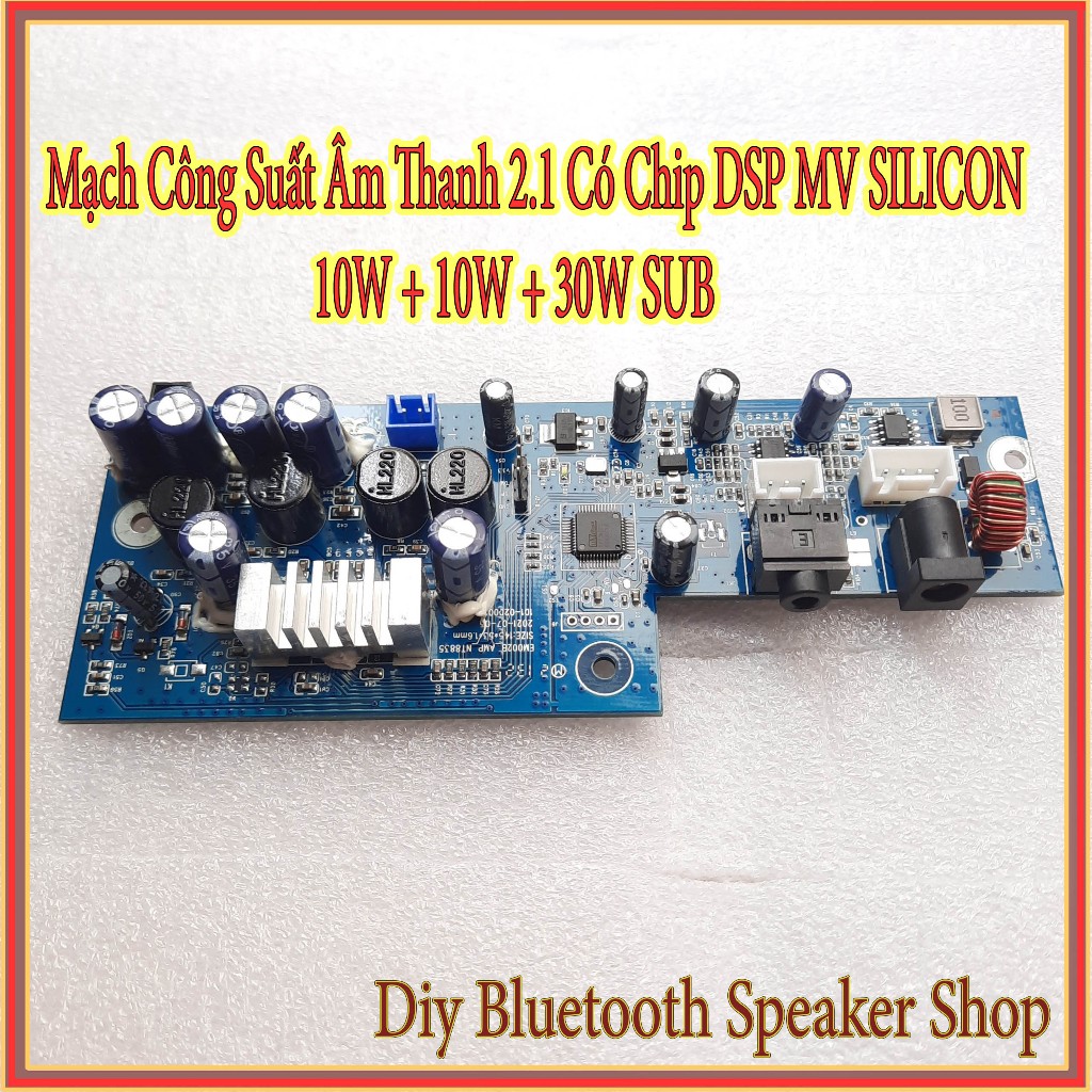 Mạch công suất âm thanh 2.1 10x10x30w có chip DSP xử lý âm thanh MVsilicon | Shopee Việt Nam