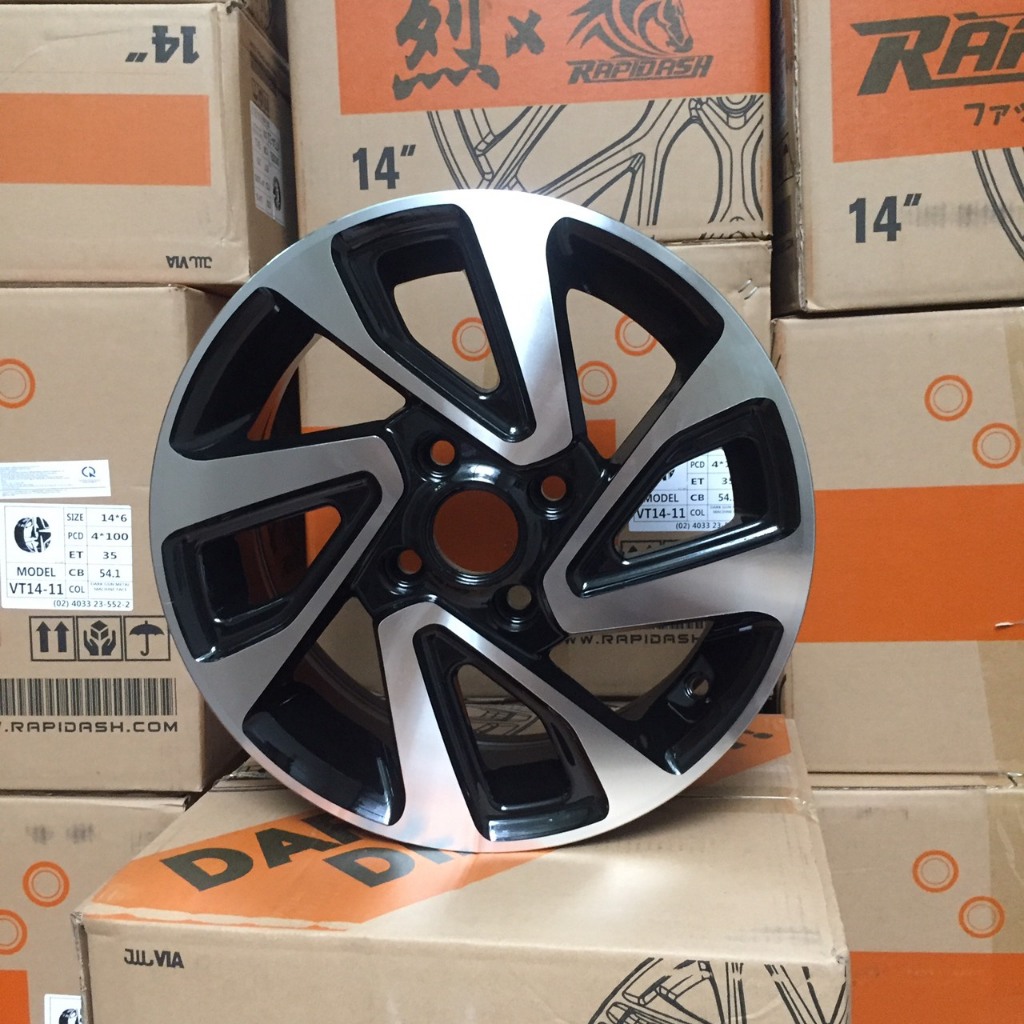 Mâm lazang lắp xe i10, Vios, Kia Morning, Gietz, Nissan Sunny... 14 inch lỗ ốc 4*100 (lắp cho cỡ ...