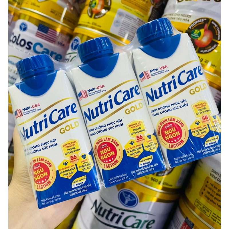 Sữa Nutricare Gold Hộp pha sẵn, Tăng cường sức khoẻ, Hỗ trợ Cơ Xương Khớp,Tim Mạch ,Giấc ngủ ...