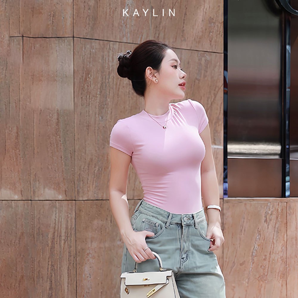 Áo thun KAYLIN form Basic chất vải thun cotton co giản phong cách ...