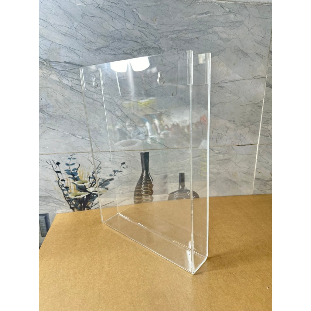 Kệ mica treo tường, kệ mica đựng tờ rơi treo tường A4, A5, A6 mica dày ...