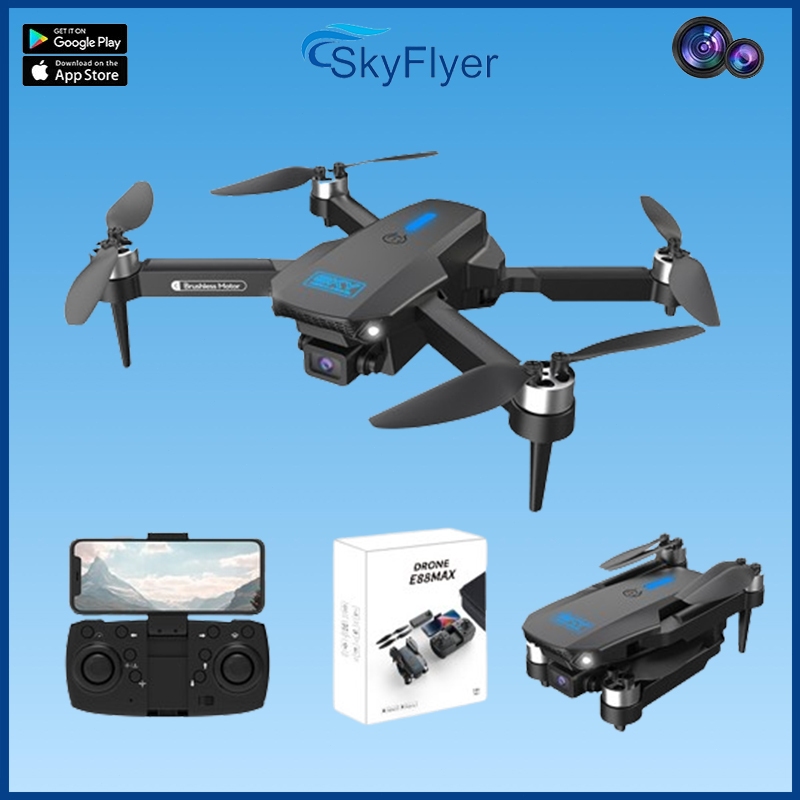 Máy Bay Flycam E88 Max,Drone camera kép HD,Động cơ không chổi than ...