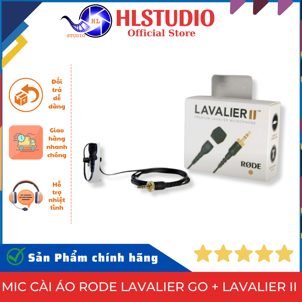 Mic Cài Áo Rode Lavalier GO + Lavalier II Combo HL Studio - 20Hz-20kHz ...