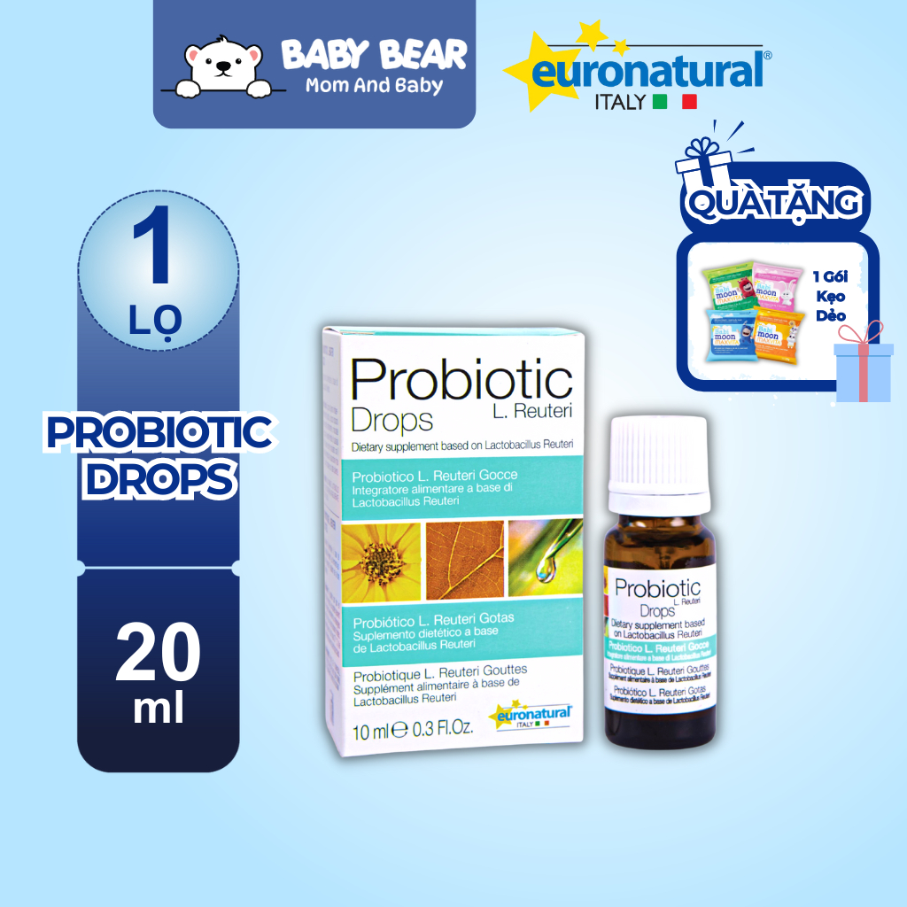 Probiotics L. Reuteri Drops - Men Vi Sinh Cho Bé, Bổ Sung Lợi Khuẩn, Cân Bằng Hệ Vi Sinh (Lọ ...