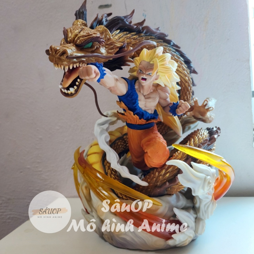 Mô hình Dragon Ball Saiyan Siêu Saiyan 3 Long Quyền Goku Phiên bản Rồng ...