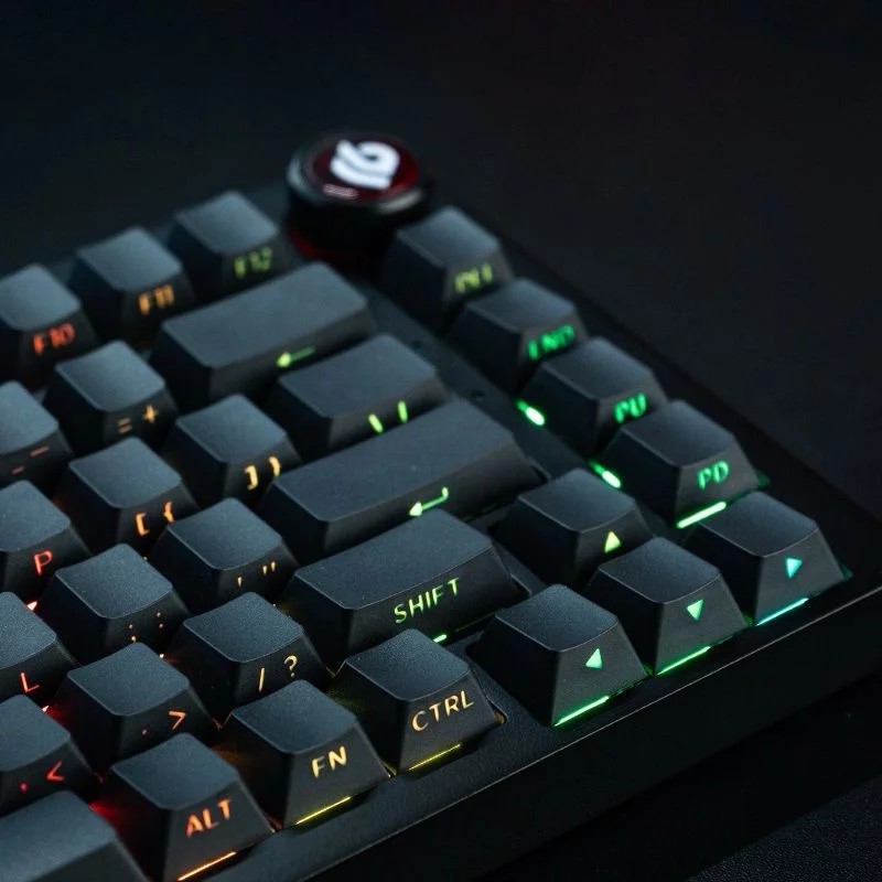 Keycap Cherry Profile Xuyên Led Cho Phím Cơ New - PBT - Black Ninja ...