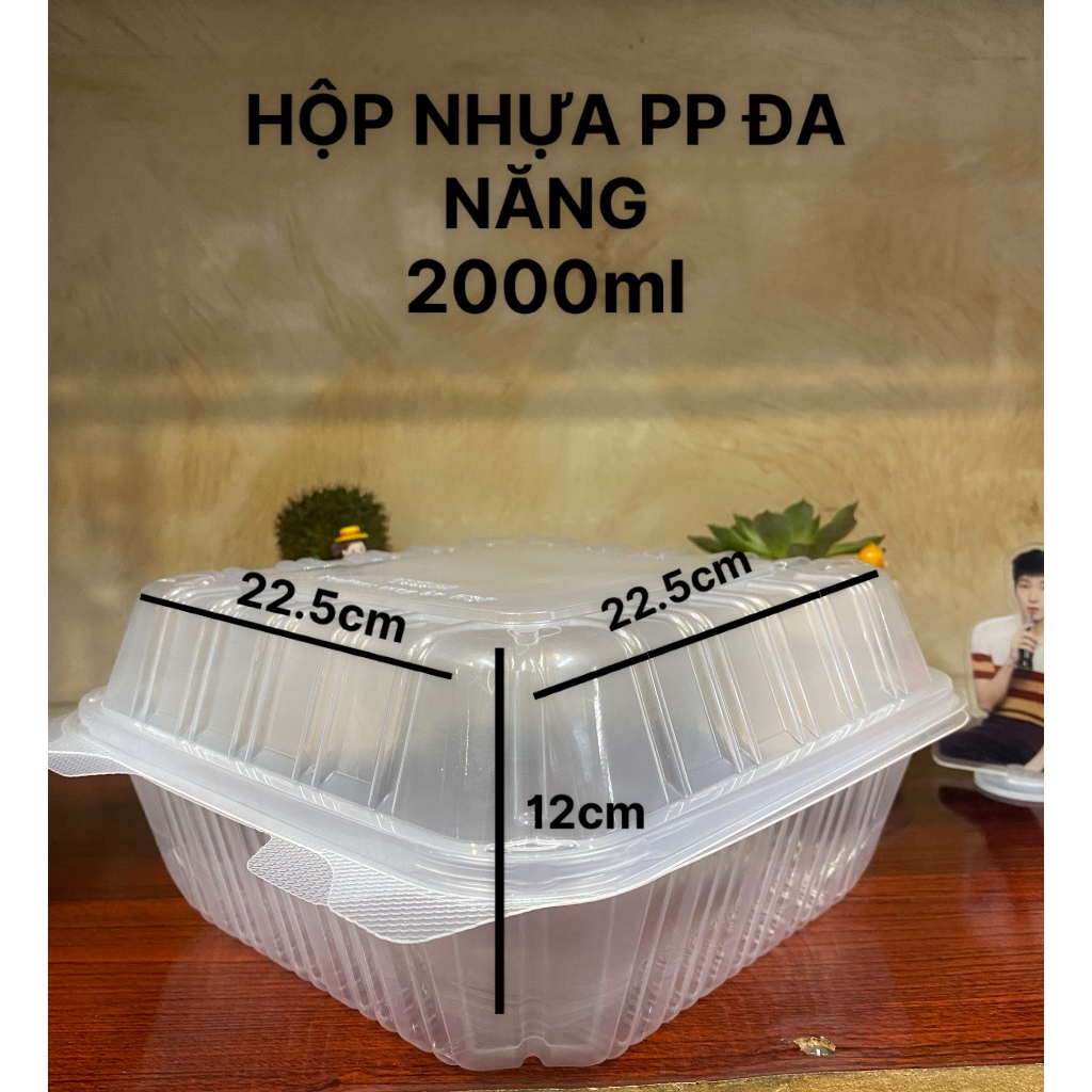 10 cái hộp nhựa PP đa năng 2000ml | Shopee Việt Nam