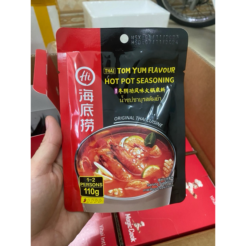 Haidilao - Nước cốt lẩu Tomyum chua cay 110gr (Hàng chính hãng) | Shopee Việt Nam