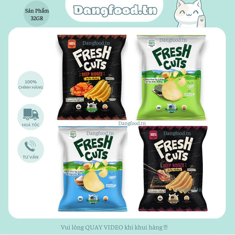 Snack Khoai Tây Oishi FRESH CUTS 30gr - 100% Khoai Tây Tươi - Hàng Chính Hãng 100% | Shopee Việt Nam