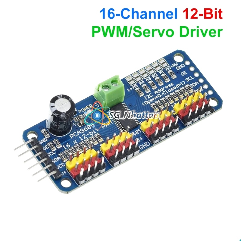 Mô Đun 16 Kênh 12-bit PWM/servo Driver-I2C Giao Diện PCA9685 | Shopee ...