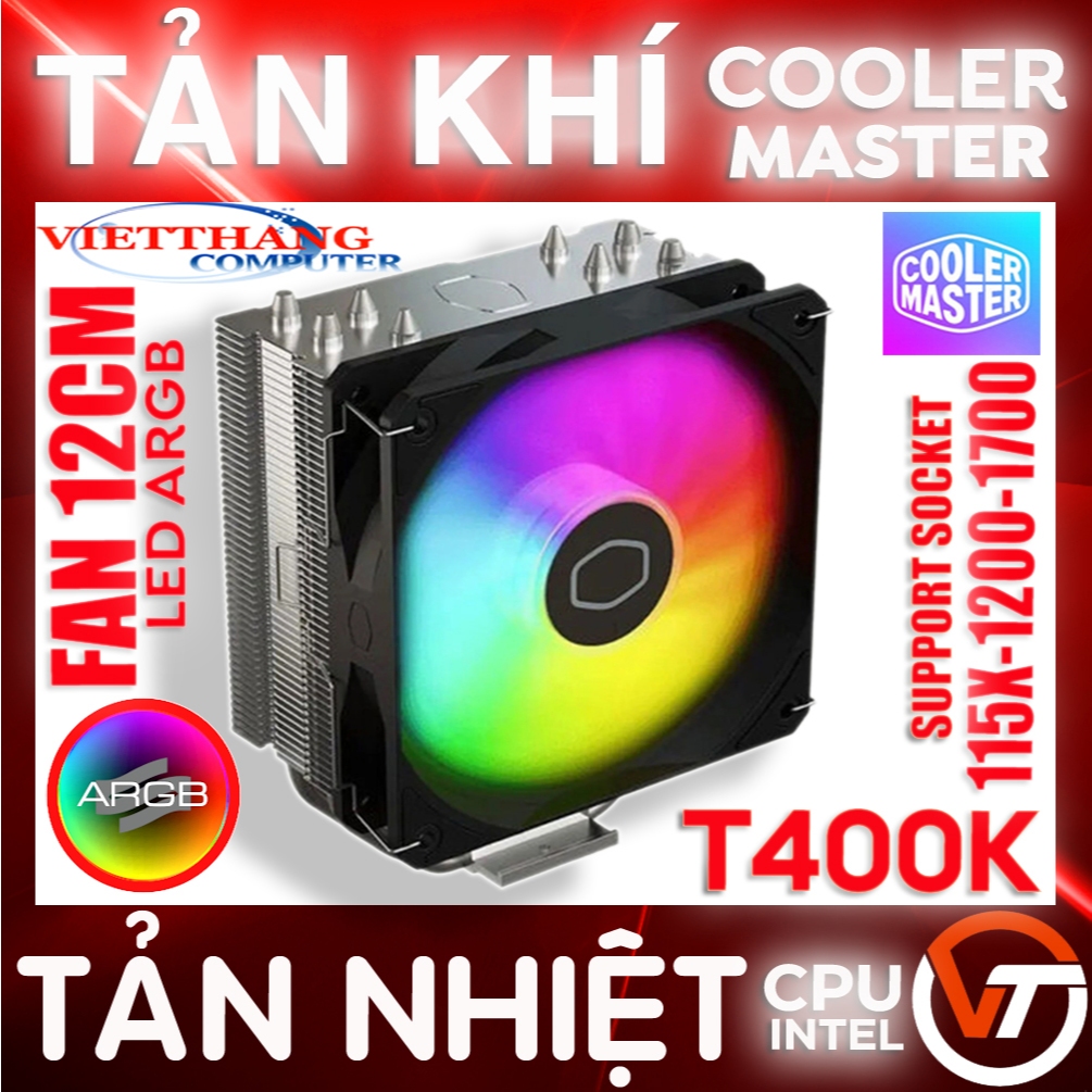 Tản nhiệt khí CPU Cooler Master T400K ARGB Fan 12cm Led ARGB Full ...