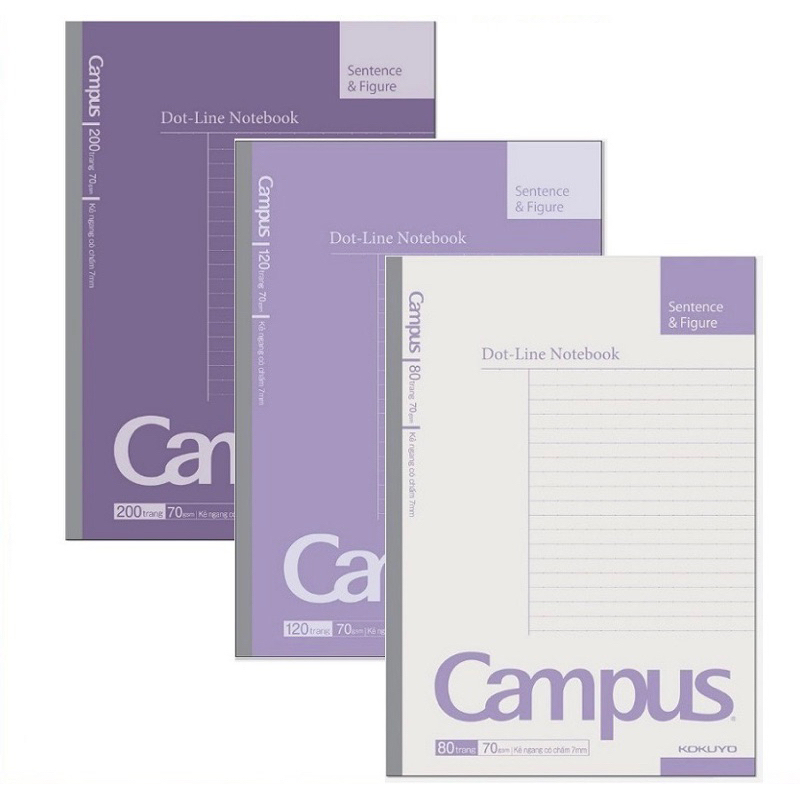 Vở kẻ ngang có chấm gáy keo Basic Campus | Shopee Việt Nam