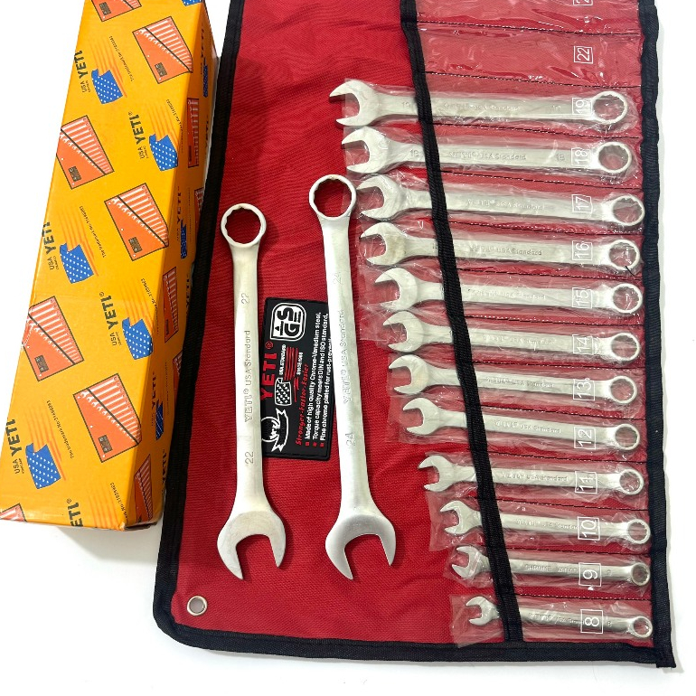 Bộ cờ Lê (cle )8-24 YEII 14 CHI TIẾT ( USA STANDARD ) khóa vòng miệng ...