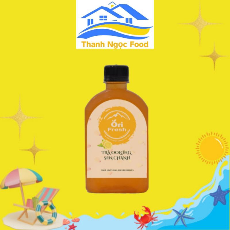 Trà olong sen chanh đóng chai - Trà olong sen chanh pha sẵn ( giao hoả ...