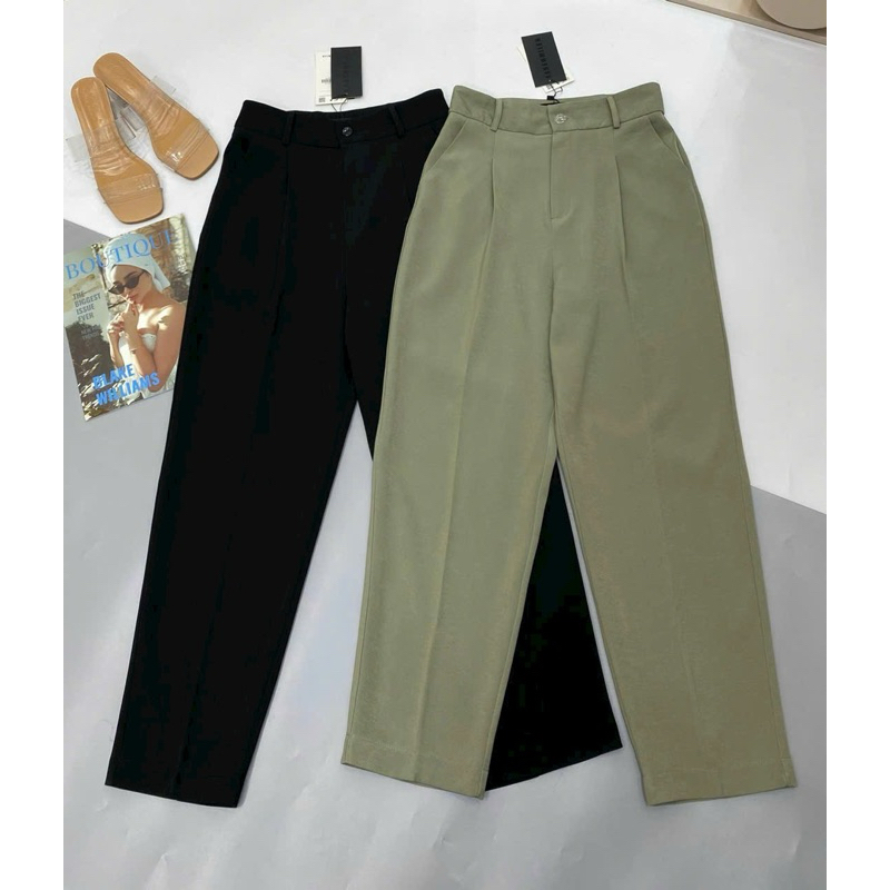 Quàn tây baggy lưng cao che rốn | Shopee Việt Nam