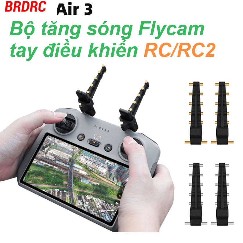 Bộ kích sóng tay điều khiển RC1 RC2 flycam DJI mini3 4pro/ 3pro air3 3S MAVIC3 Air2 2s tăng tín ...