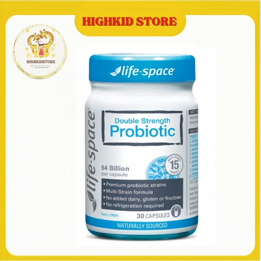 Men vi sinh Úc Life Space 64 tỷ lợi khuẩn Double Strength Probiotic 30 ...