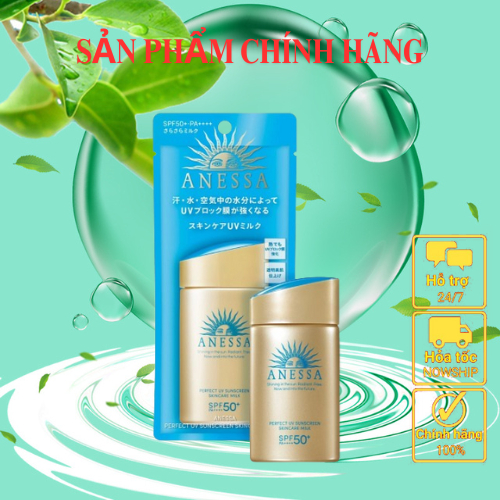 Kem chống nắng Anessa Perfect UV Sunscreen Skincare Milk SPF 50+ PA++++ 60ml | Shopee Việt Nam