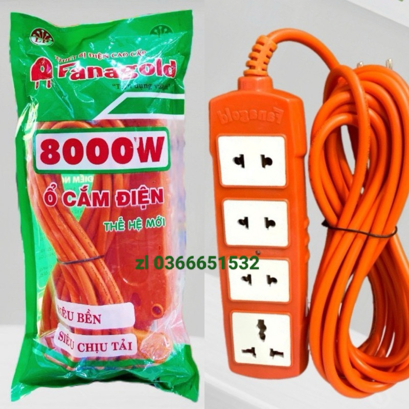 Ổ cắm điện 4 lỗ 8000w chịu tải cao FANAGOLD dùng cho thiết bị có công ...