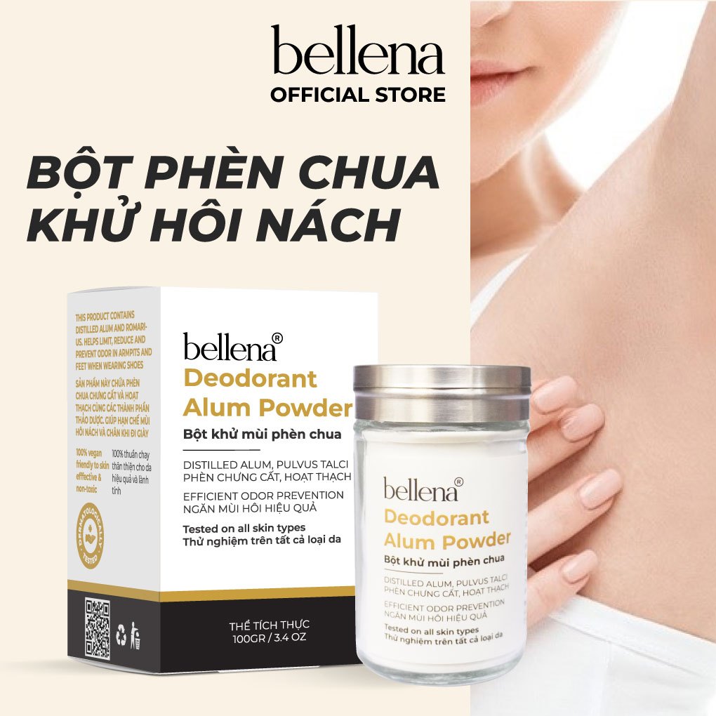 Phèn chua khử mùi hôi nách bột phèn chua chưng cất Bellena PC 100gr ...