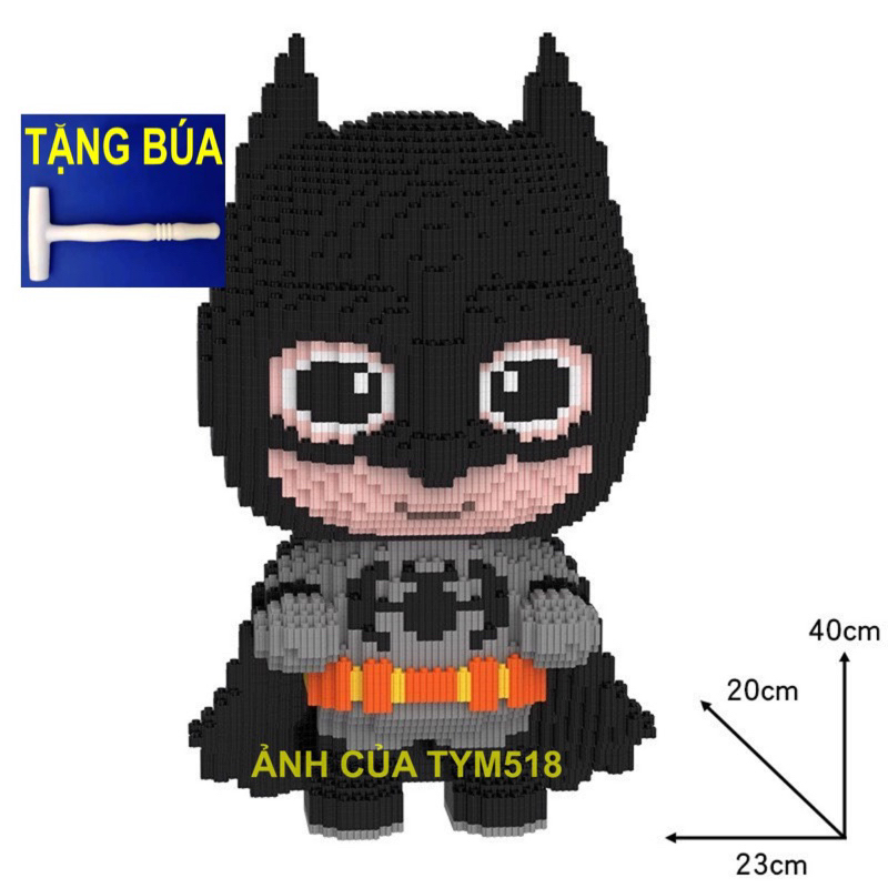 xếp hình Batman 40cm AJ (TẶNG BÚA) Đồ chơi Xếp hình lắp ráp mô hình ...
