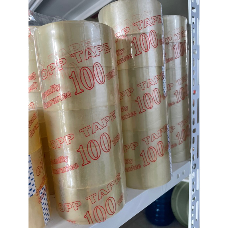 Băng keo trong, đục 100Y (Cây 6 cuộn nặng 1kg) | Shopee Việt Nam