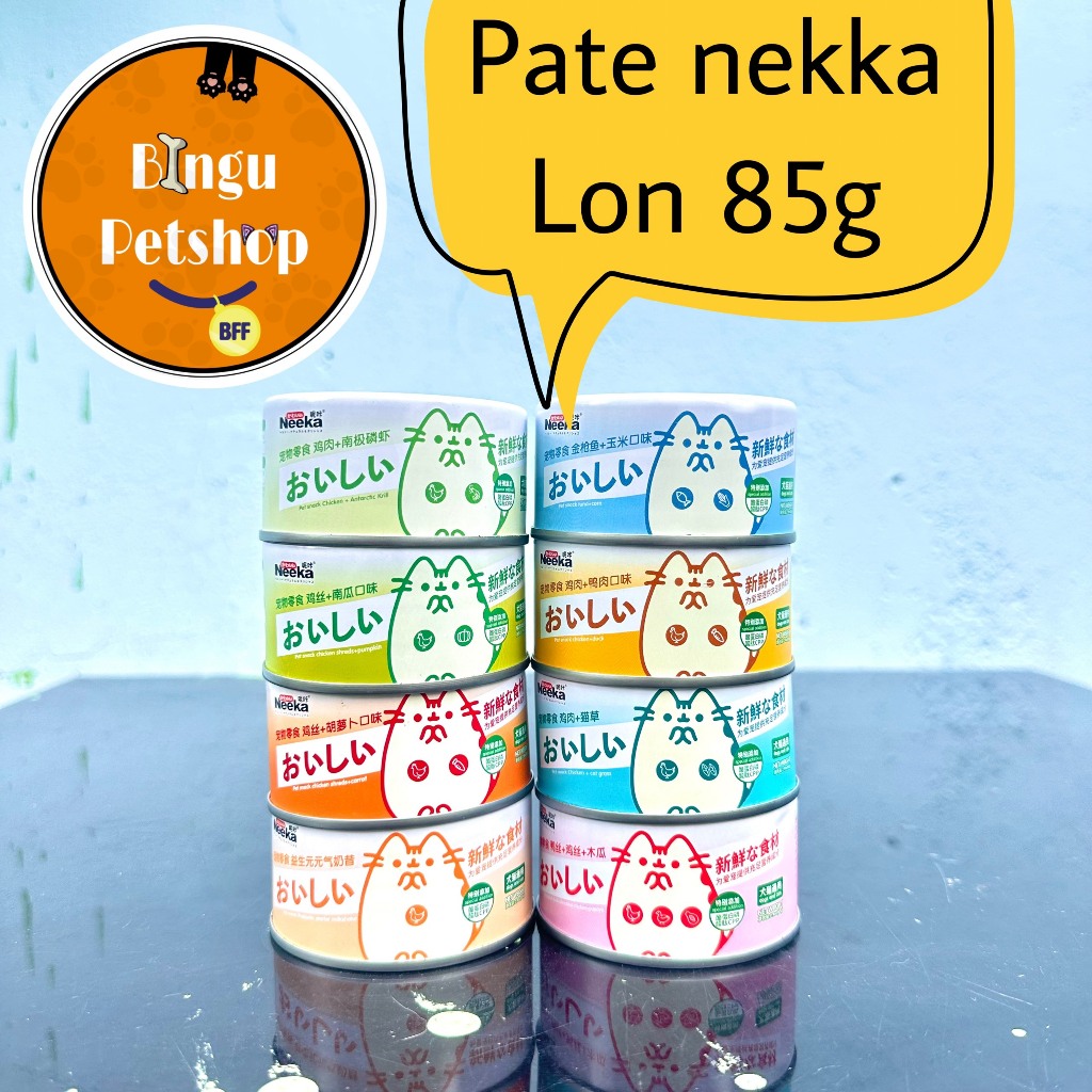 Pate mèo Neeka lon 85g dạng sốt thịt, Pate Neeka cho mèo dạng gravy vị ...