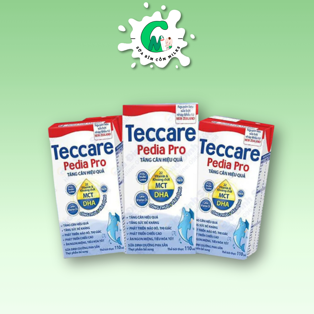 Sữa pha sẵn Teccare Pedia pro hương vani dung tích 110ml 1 thùng 48 hộp ...