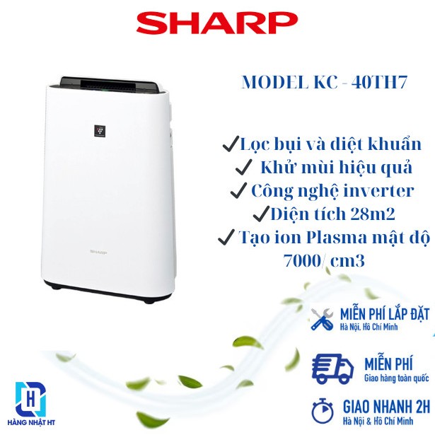Máy lọc không khí Sharp KC-40TH7 Bù ẩm ( MỚI 100% ) | Shopee Việt Nam