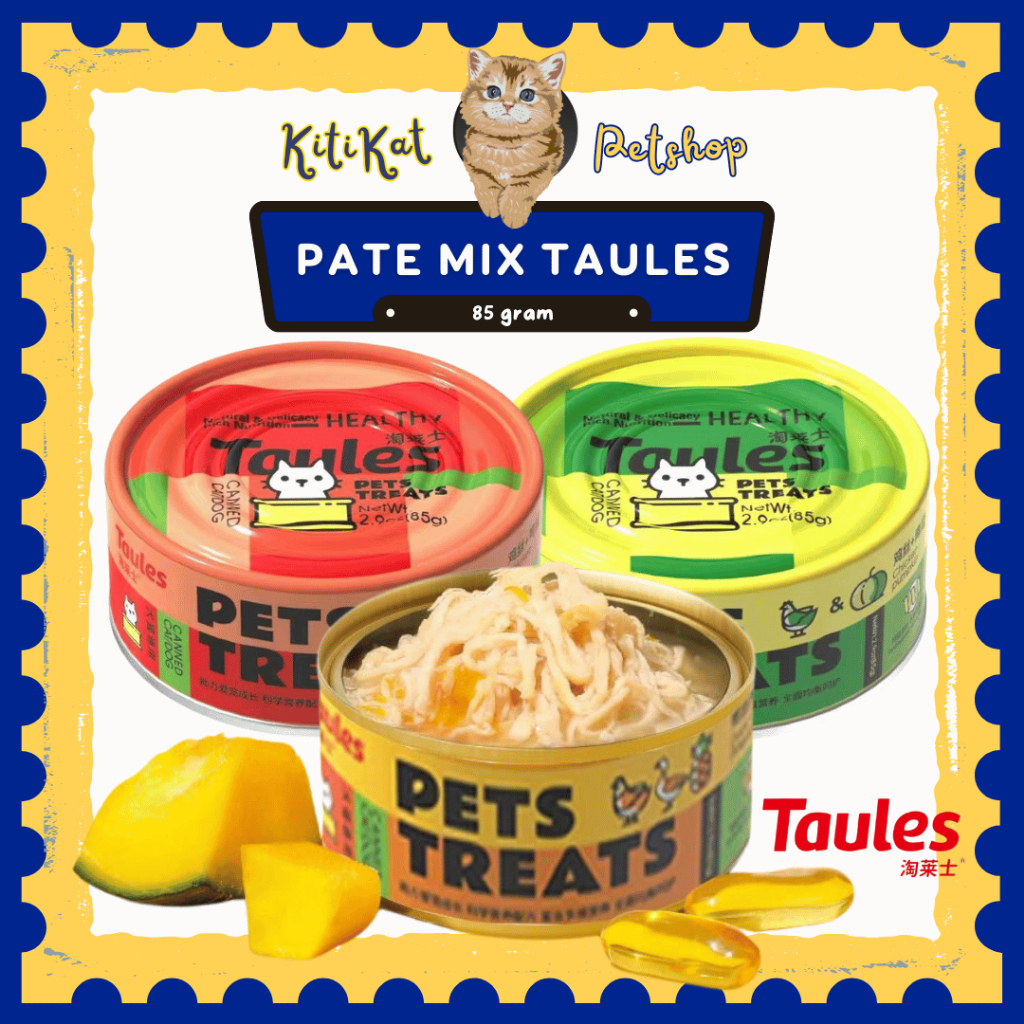 Pate cho mèo TAULES mix trái cây cho chó mèo lon 85g, Súp thịt hộp ...