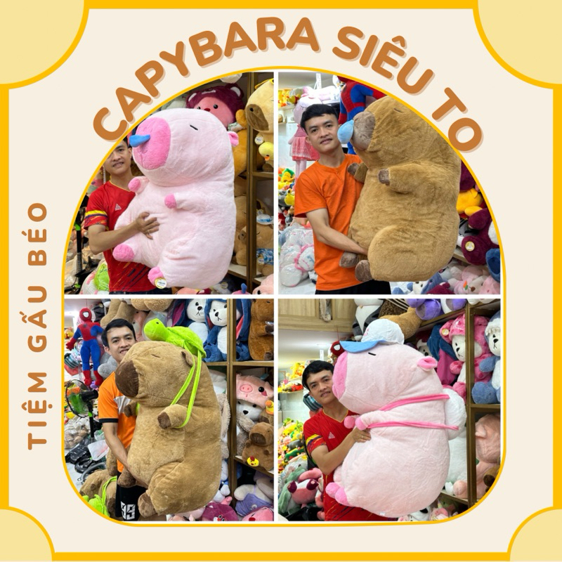 Gấu Bông Capybara khổng lồ kích thước 90cm, capybara siêu to HÀNG CÓ SẴN - TIỆM GẤU BÉO | Shopee ...