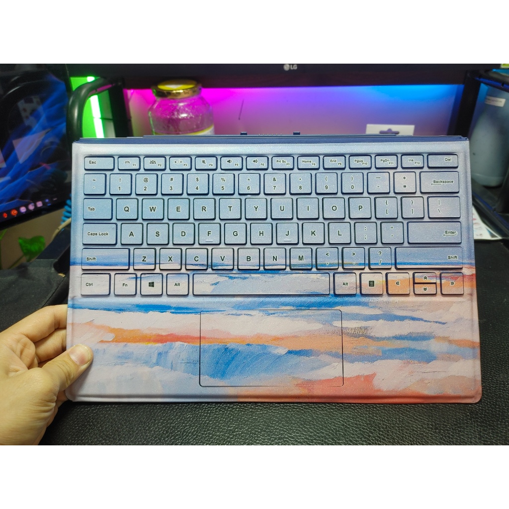 Bộ skin dán phím Surface Pro 3, 4, 5, 6, 7, 8, 9, X, Go... mẫu marble ...