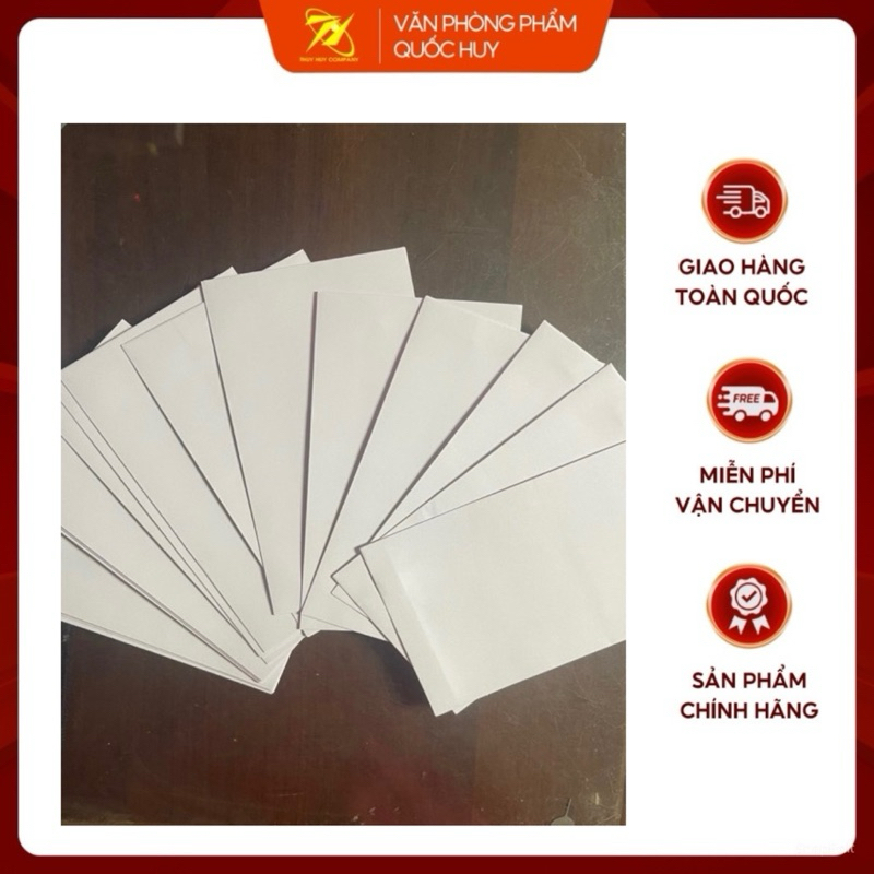 [SI] PHONG BÌ TRẮNG 10,5x18,5CM ĐL120 ( TÚI 100 CÁI ) - VPP QUỐC HUY ...