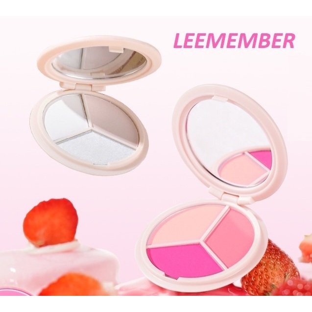 Bảng Phấn Tạo Khối/ Bắt Sáng/ Má Hồng 3 Màu Spot Leemember | Shopee Việt Nam