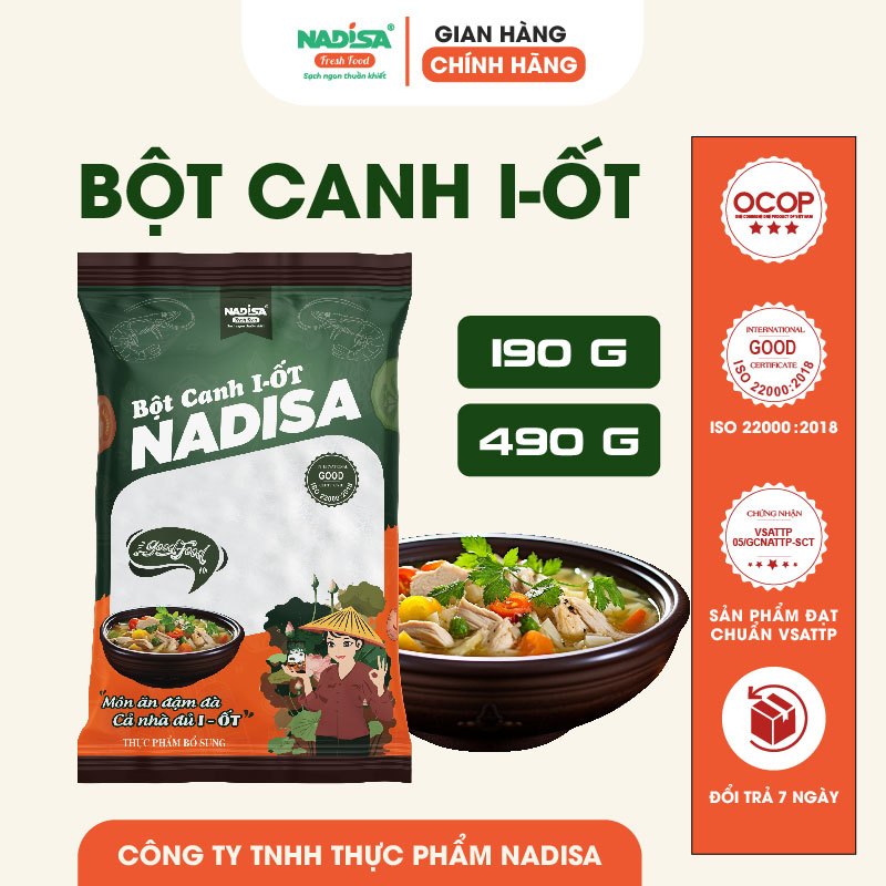 Bột canh I Ốt Nadisa gói 190g và 490g | Shopee Việt Nam