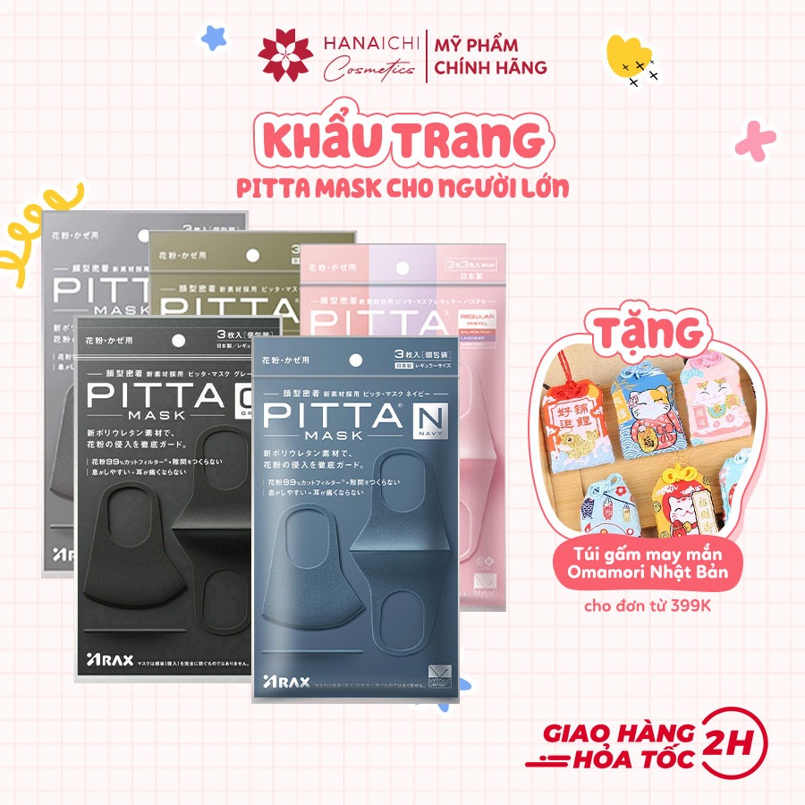 Khẩu Trang PITTA MASK Cho Người Lớn Set 3 Chiếc - Nội Địa Nhật | Shopee ...