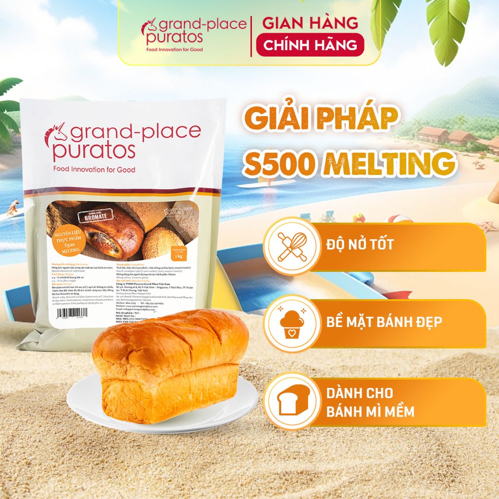 Giải Pháp Enzyme Bánh Mì Mềm S500 Melting Puratos Grand-Place VN -1 Kg ...