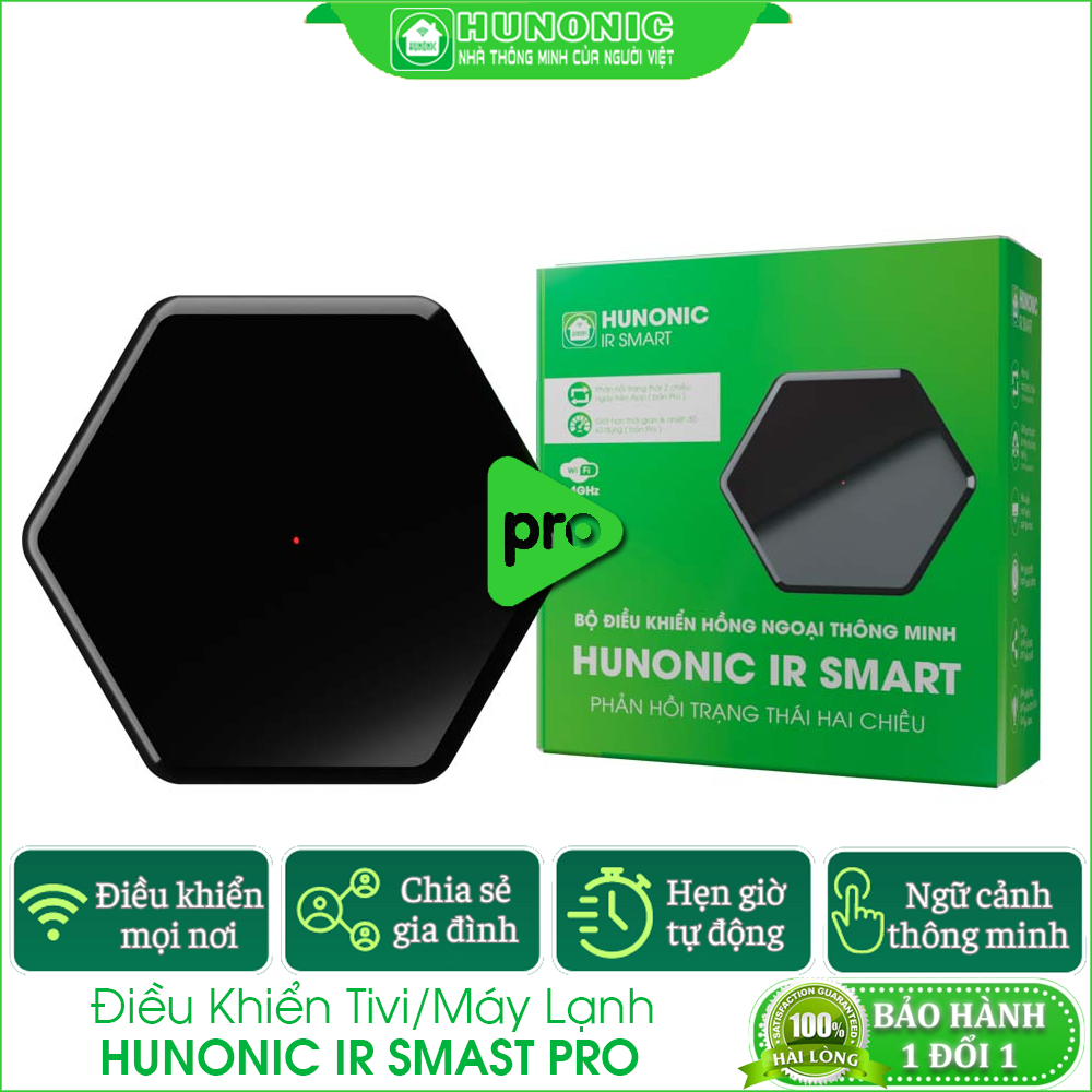 [PRO] Bộ Điều Khiển Hồng Ngoại Hunonic IR Smart Pro, Điều Khiển Tivi/Máy Lạnh Từ Xa Qua Điện ...