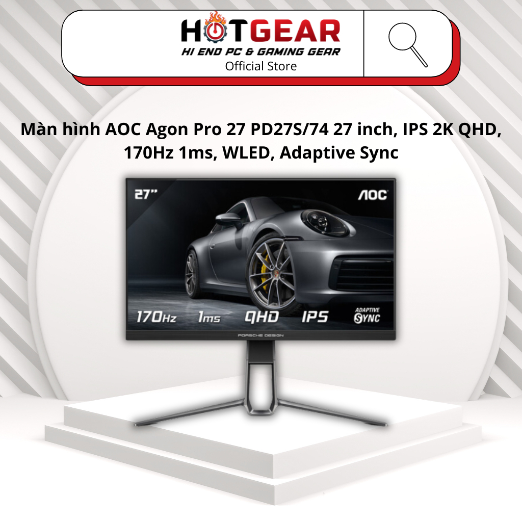 Màn hình AOC Agon Pro 27 PD27S/74 27 inch, IPS 2K QHD, 170Hz 1ms, WLED ...