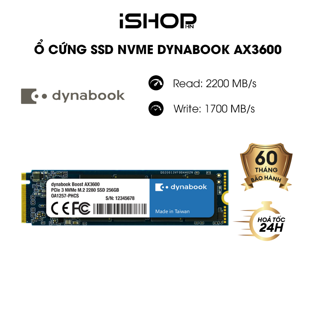 Ổ cứng M2 NVMe/PCIe SSD Dynabook Toshiba Boost AX3600 dung lượng 128GB ...