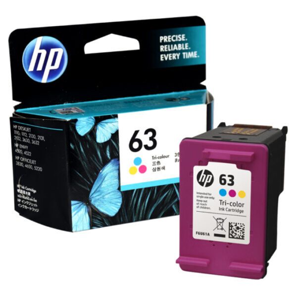 Mực in HP 63 Tri-colour Original Ink Cartridge (F6U61AA) - Hàng chính hãng HP Việt Nam | Shopee ...