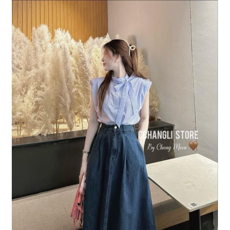 SÉT ÁO SƠ MI CỔ CÁCH ĐIỆU KATE KÈM CHÂN VÁY JAMES KÈM DÂY NỊT.ÁO CỔ ...