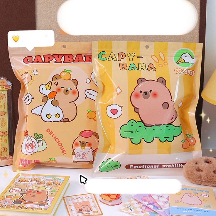 Blind Box Blind Pack Túi Mù Đồ Văn Phòng Phẩm Sticker Sổ Bút Capybara ...