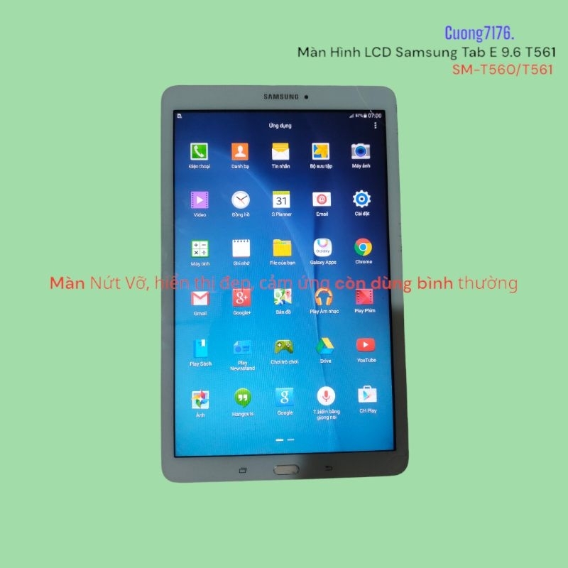 Màn Hình Samsung Tab E 9.6 T561 Nứt Vỡ Kính Hiển Thị Còn Đẹp Cảm Ứng Dùng Bình Thường | Shopee ...